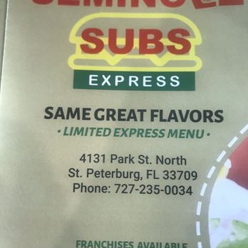 SEMINOLE SUBS & GYROS - PARK ST - Updated May 2026 - 10 Photos & 15 ...