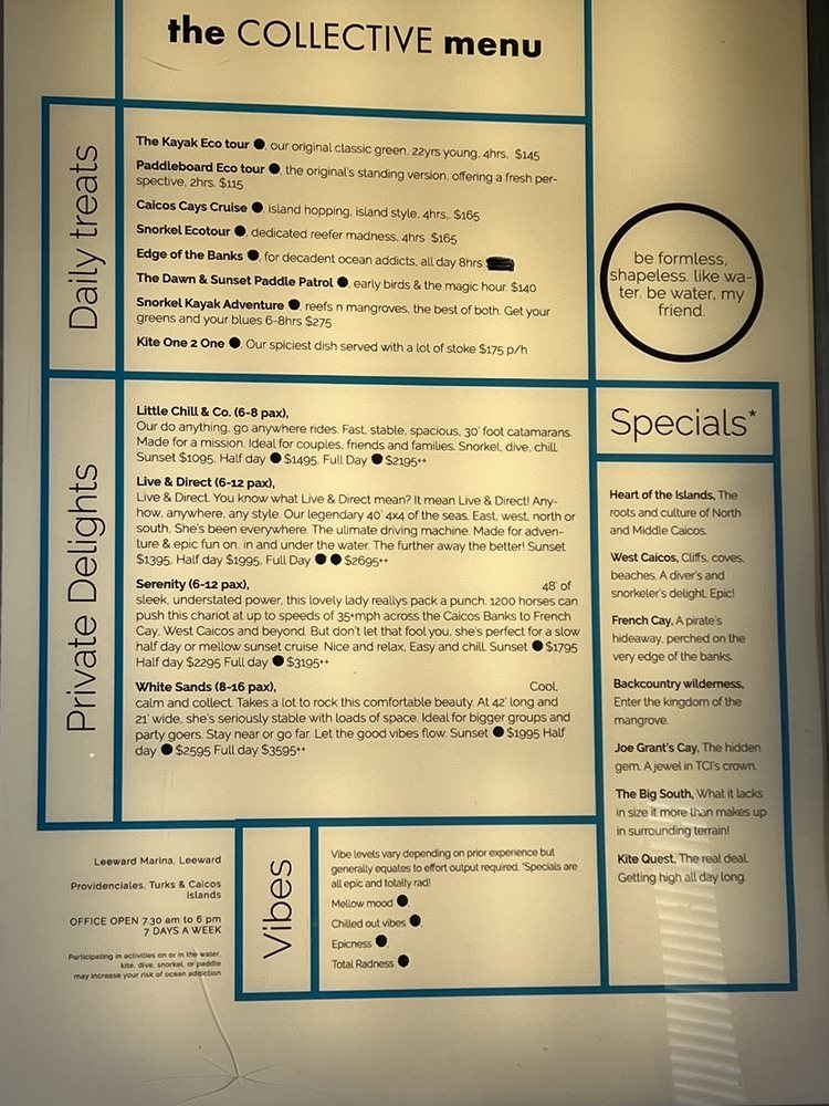 BIG BLUE COLLECTIVE - Updated April 2025 - Leeward Marina ...