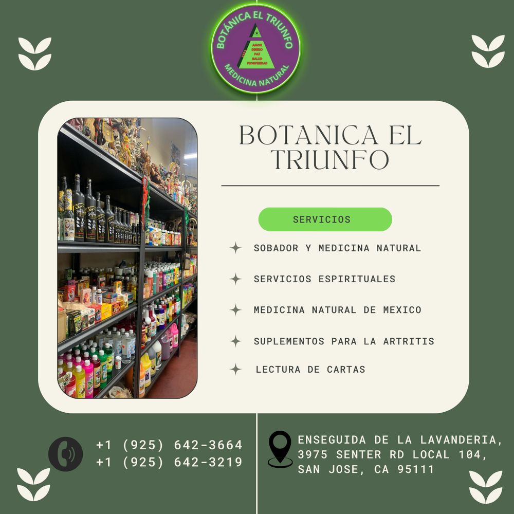 BOTÁNICA EL TRIUNFO - Updated December 2025 - 3975 Senter Rd, San Jose ...