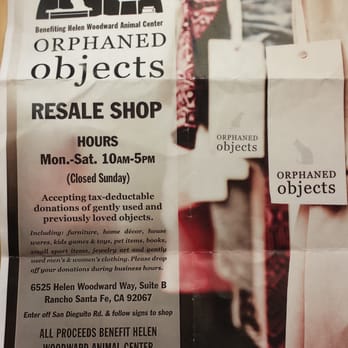 Rancho Santa Fe ORPHANED OBJECTS DESIGNER RESALE - Updated November ...
