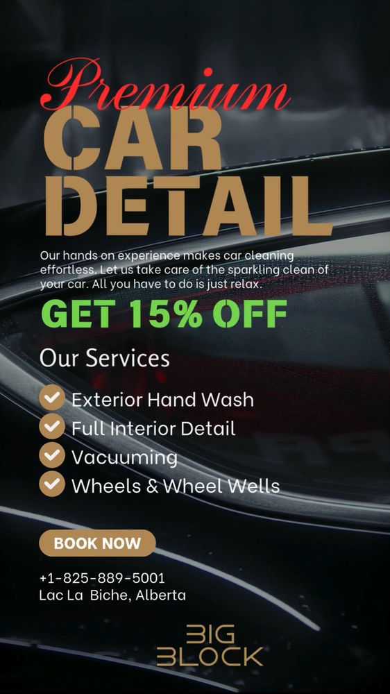 BIG BLOCK CAR CARE - Updated March 2025 - Lac la Biche, Alberta - Car ...