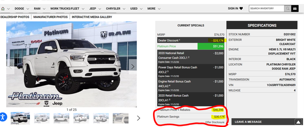 PLATINUM CHRYSLER DODGE RAM JEEP - Updated December 2025 - 10 Photos ...