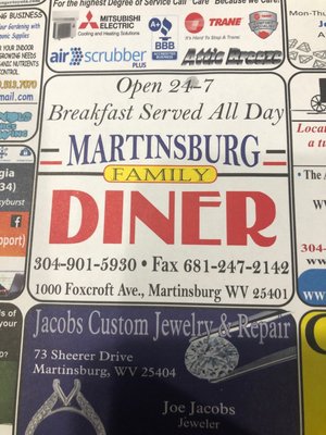 MARTINSBURG FAMILY DINER - 49 Photos & 45 Reviews - 1001 Foxcroft Ave, Martinsburg, West ...