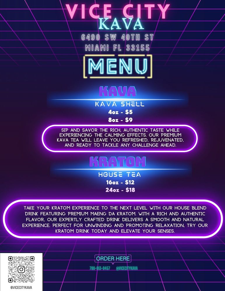 VICE CITY KAVA - 10 Photos - 6490 SW 40th St, Miami, Florida - Tea ...