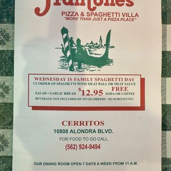 FRANTONE’S PIZZA & SPAGHETTI VILLA - Updated July 2025 - 339 Photos ...
