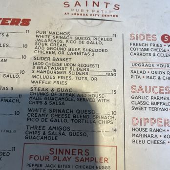 SAINTS PUB + PATIO CITY CENTER - Updated January 2026 - 114 Photos ...