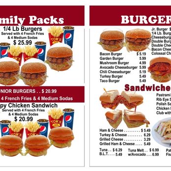 TOM’S SUPER BURGERS - Updated April 2025 - 88 Photos & 65 Reviews - 555 ...