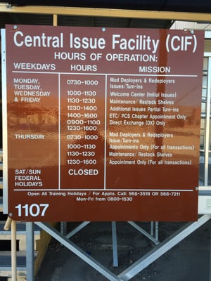 CIF - CENTRAL ISSUE FACILITY - Updated December 2025 - 13 Photos - 1333 ...