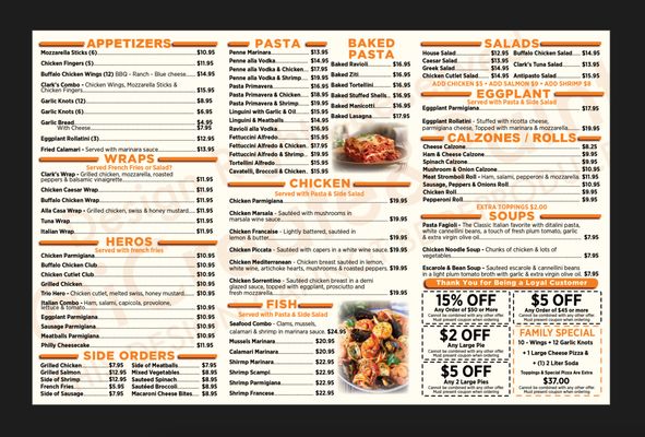 CLARK’S PIZZA & PASTA EXPRESS - Updated December 2025 - 733 White ...