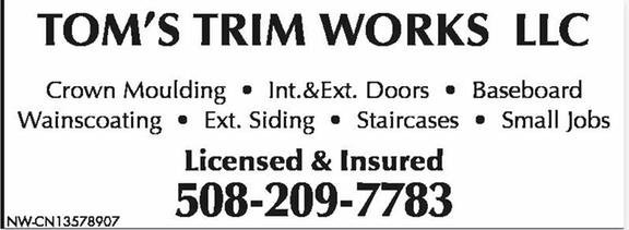 TOM’S TRIMWORKS - 46 Nicks Rock Rd, Plymouth, Massachusetts - General ...