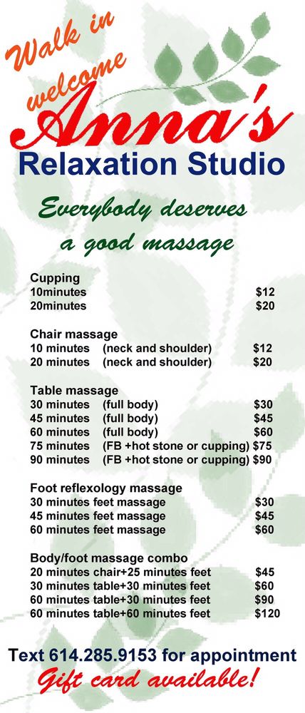 ANNA’S RELAXATION STUDIO - Updated December 2025 - 11 Photos & 16 ...