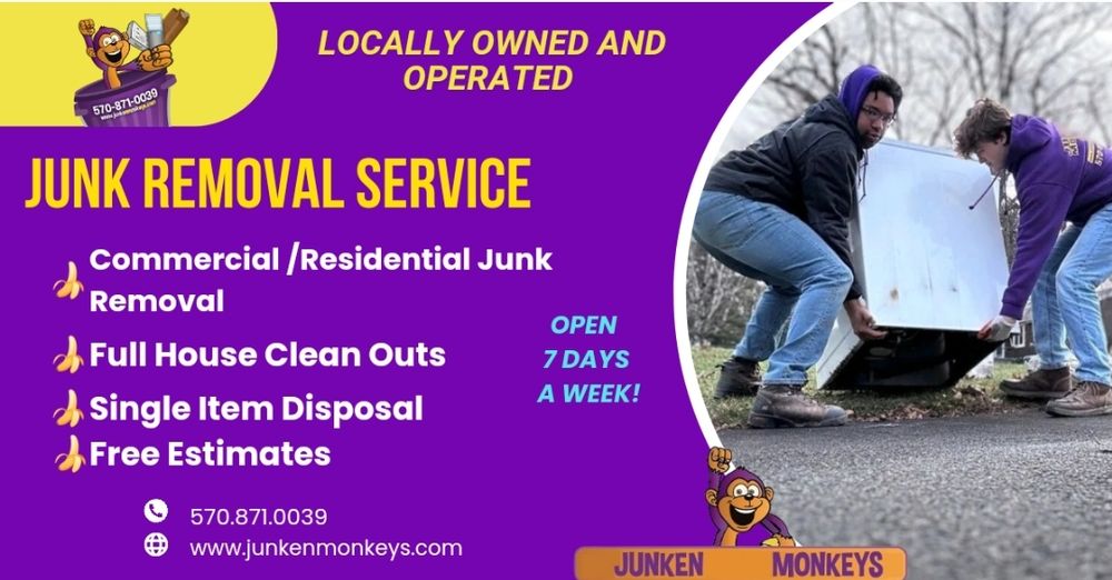 JUNKEN MONKEYS - Updated December 2025 - Scranton, Pennsylvania - Junk ...