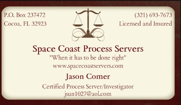 SPACE COAST PROCESS SERVERS - Updated October 2025 - Cocoa, Florida - Process Servers - Phone ...