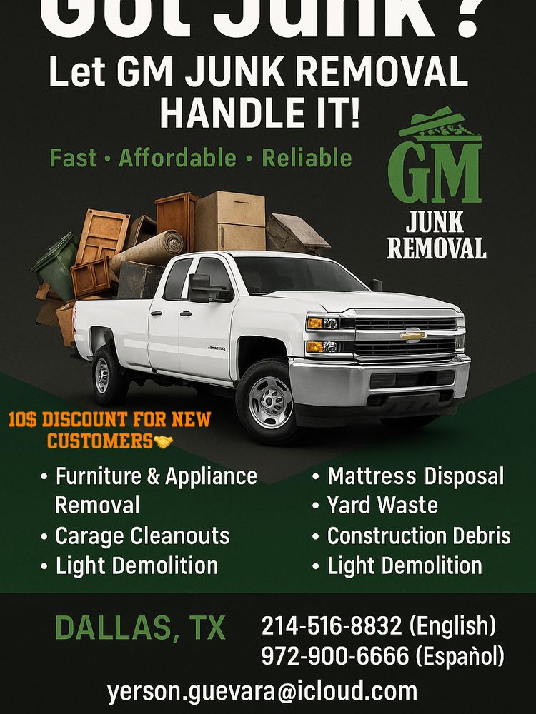 GM JUNK REMOVAL - Updated July 2025 - Request a Quote - 11 Photos - Dallas, Texas - Junk Removal ...