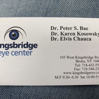 KINGSBRIDGE EYE CENTER - Updated October 2025 - 15 Reviews - 103 W ...
