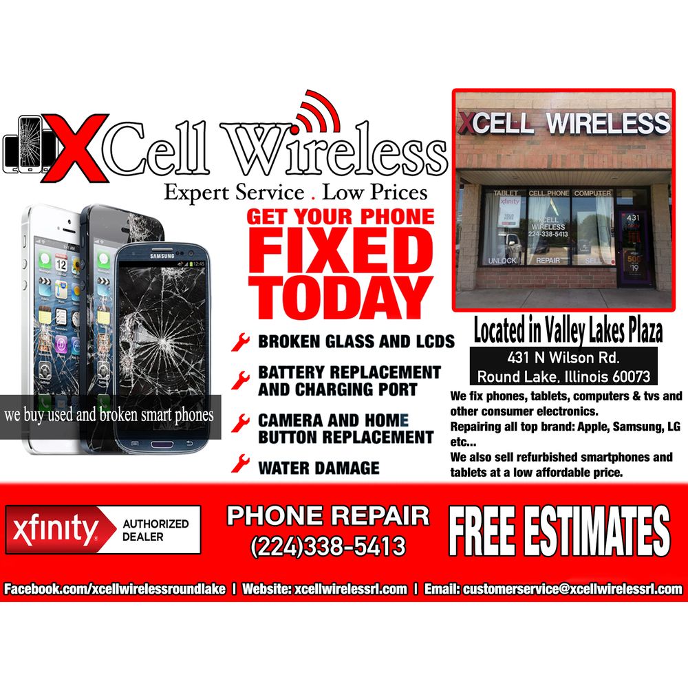 XCELL WIRELESS - Updated October 2025 - 431 N Wilson Rd, Round Lake ...