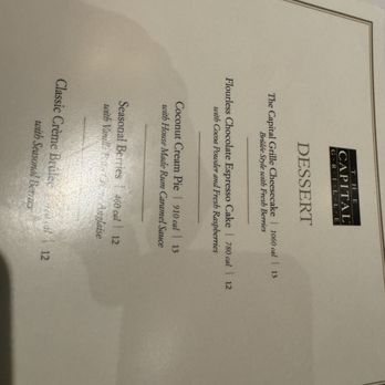 THE CAPITAL GRILLE - Updated August 2024 - 901 Photos & 661 Reviews - 1 ...