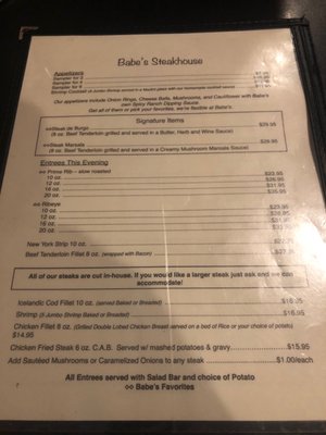 BABE’S STEAKHOUSE - Updated October 2025 - 19 Reviews - 211 Isabella St ...