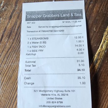 SNAPPER GRABBER LAND & SEA MARKET & CAFE’ - Updated December 2025 - 152 ...