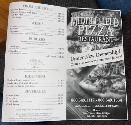 MIDDLEFIELD PIZZA AND RESTAURANT - Updated July 2024 - 38 Photos & 23 ...