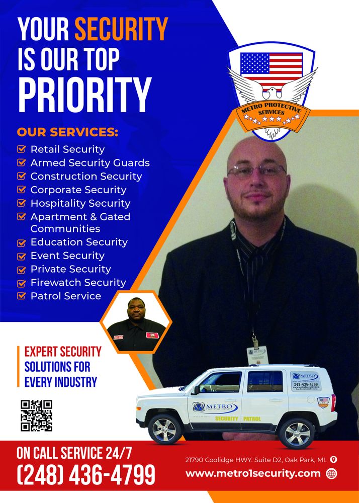 METRO ONE SECURITY - Updated October 2025 - 21790 Coolidge Hwy, Oak ...