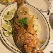 Whole Deep Fried Red Snapper - Menu - Versailles - Miami