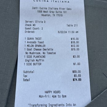 ZANTI CUCINA ITALIANA - RIVER OAKS - Updated August 2024 - 706 Photos ...