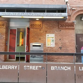 NEW YORK PUBLIC LIBRARY - MULBERRY STREET LIBRARY - Updated November ...