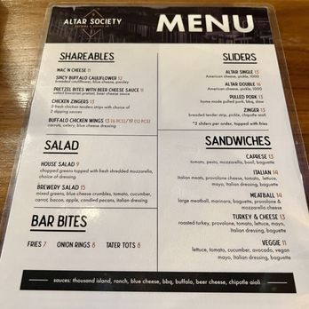 ALTAR SOCIETY BREWING - Updated September 2024 - 146 Photos & 99 ...