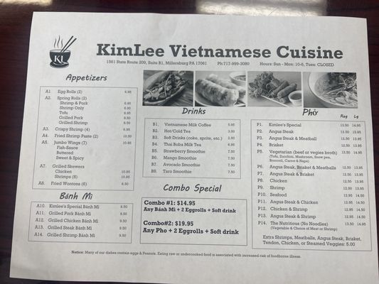 KIMLEE VIETNAMESE CUISINE - Updated August 2025 - 1561 US-209 ...