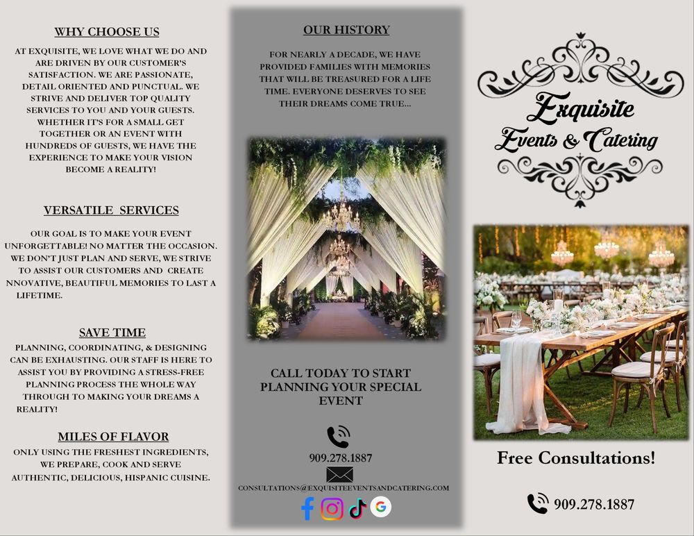 EXQUISITE EVENTS & CATERING - Updated December 2024 - Fontana ...