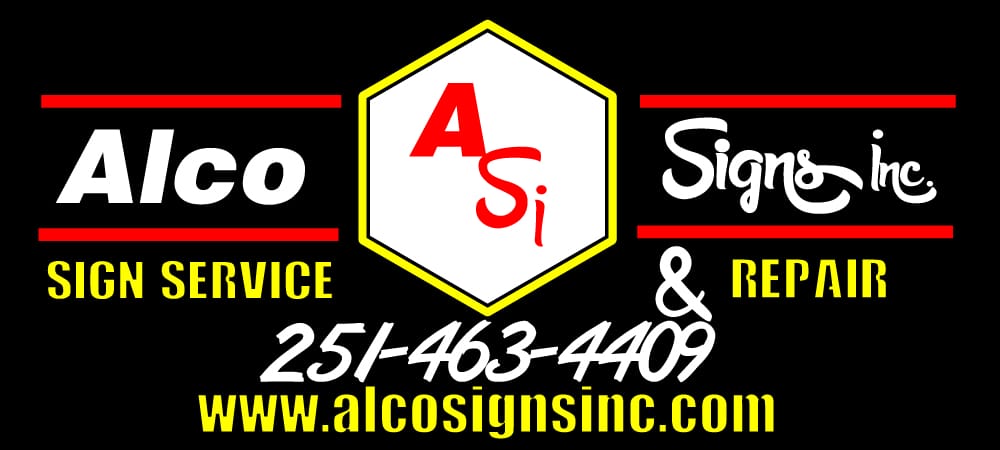 ALCO SIGNS - 11085 Douglas Rd, Grand Bay, Alabama - Signmaking - Phone ...