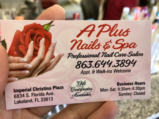 A PLUS NAILS & SPA - Updated December 2025 - 6834 S Florida Ave, Lakeland, Florida - Nail Salons ...