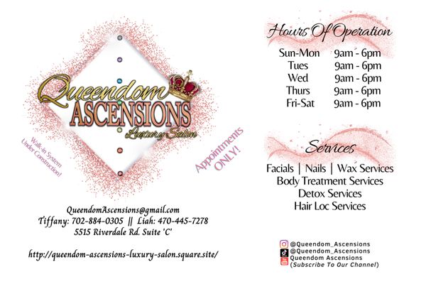 QUEENDOM ASCENSIONS LUXURY SALON - Updated July 2025 - Request an ...