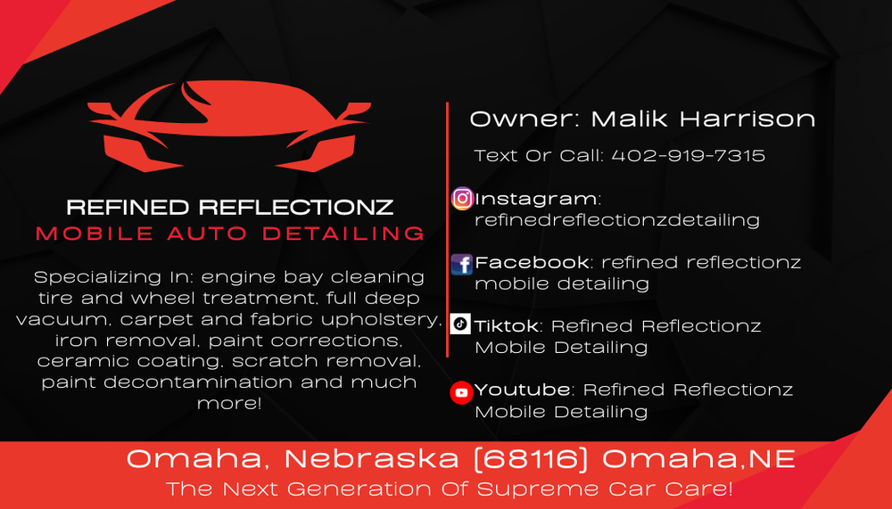 REFINED REFLECTIONZ MOBILE DETAILING - Updated October 2025 - Request a Quote - Omaha, Nebraska ...