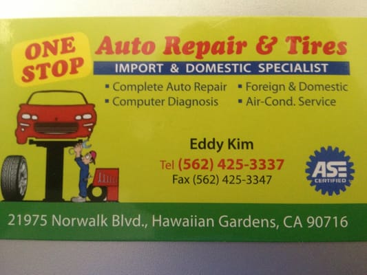 ONE STOP AUTO REPAIR & TIRES - Updated July 2025 - 20 Reviews - 21975 ...