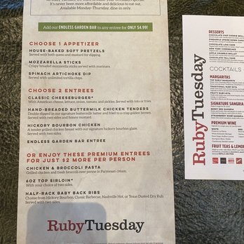 RUBY TUESDAY - Updated December 2025 - 48 Photos & 37 Reviews - 102 ...