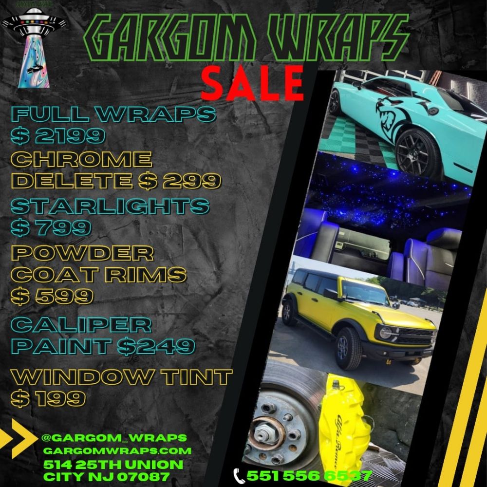 GARGOM WRAPS - Updated January 2026 - 32 Photos - 514 25th St, Union City, New Jersey - Vehicle ...