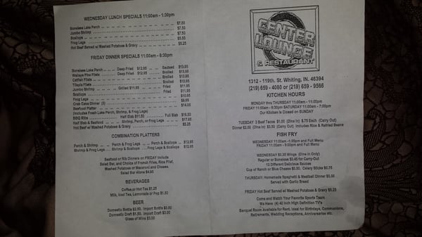 CENTER LOUNGE & RESTAURANT - Updated May 2024 - 15 Photos & 13 Reviews ...