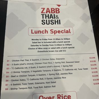 ZABB THAI & SUSHI - Updated July 2025 - 1653 Photos & 1019 Reviews ...