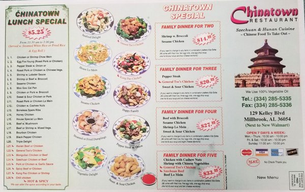 CHINATOWN RESTAURANT - 13 Photos & 18 Reviews - 129 Kelley Blvd ...