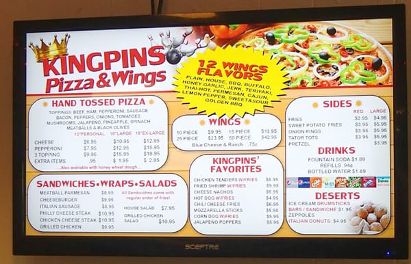 KINGPINS PIZZA & WINGS - Updated April 2025 - 16 Photos & 12 Reviews ...