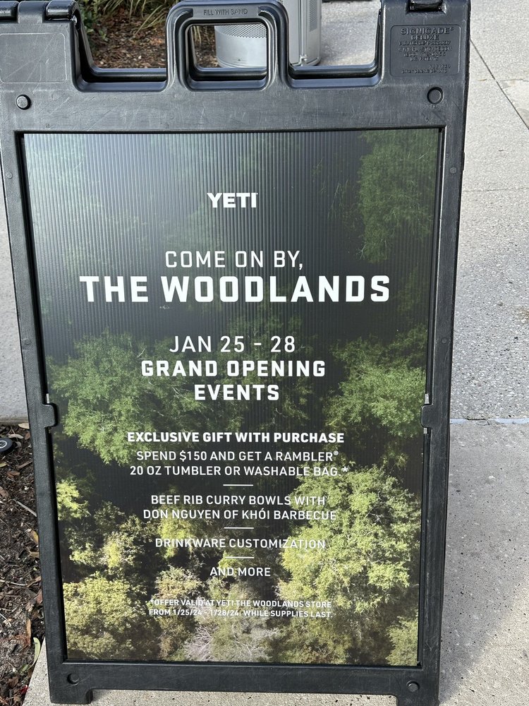 YETI MARKET STREET - THE WOODLANDS - 9595 Six Pines Dr, The Woodlands ...