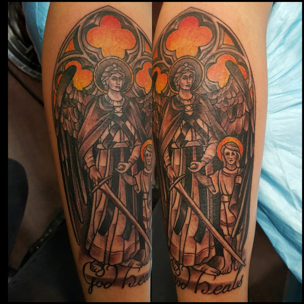 Archangel Raphael Symbol Tattoo