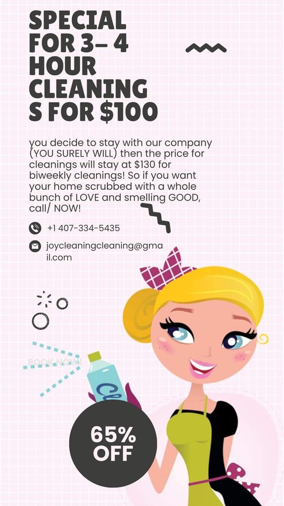 JOY CLEANING - Updated December 2024 - 4575 Emerson Park Dr, Edgewood, Florida - Home Cleaning ...