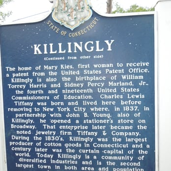 KILLINGLY HISTORICAL MARKER - Updated March 2025 - Academy St And Main ...