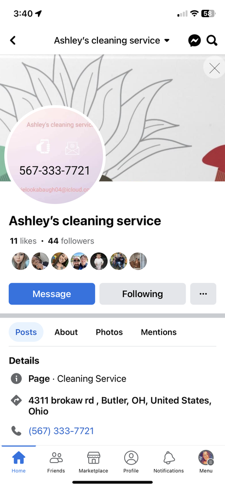ASHLEY’S CLEANING SERVICES - Butler, Ohio - Home Cleaning - Phone ...