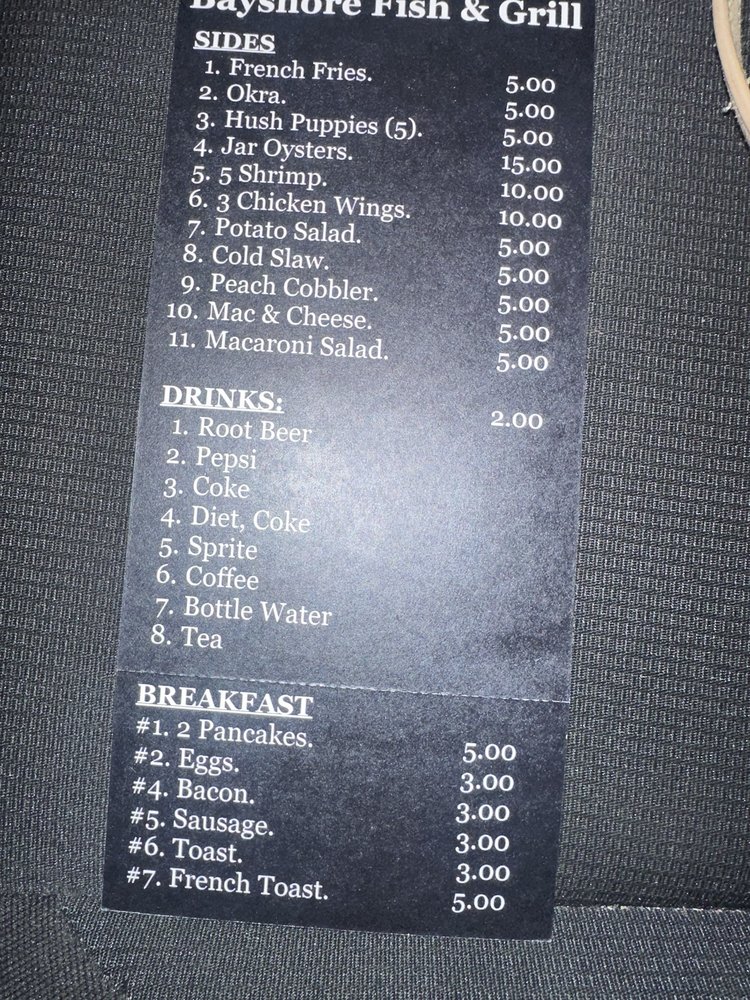 BAYSHORE FISH & GRILL - Updated August 2024 - 49 Photos & 67 Reviews ...