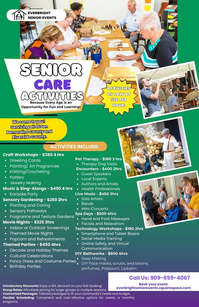 EVERBRIGHT SENIOR EVENTS - Updated November 2025 - San Bernardino ...