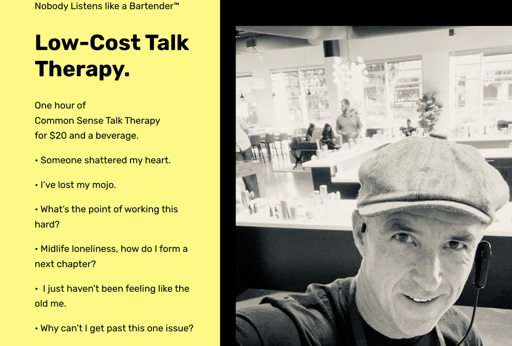 THE BARTENDER THERAPIST - Palo Alto, California - Counseling & Mental ...